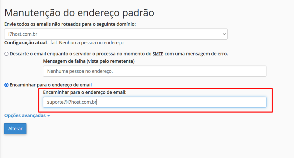 Endereço de E-mail inválido: Como coletar essas mensagens? - i7 Host